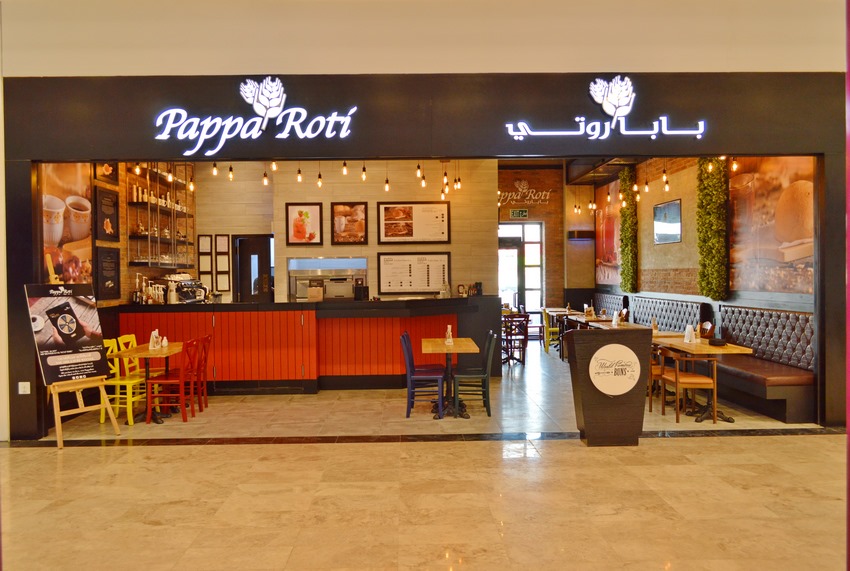 Restaurant interior designers: Pappa Roti | Al Jahra Mall